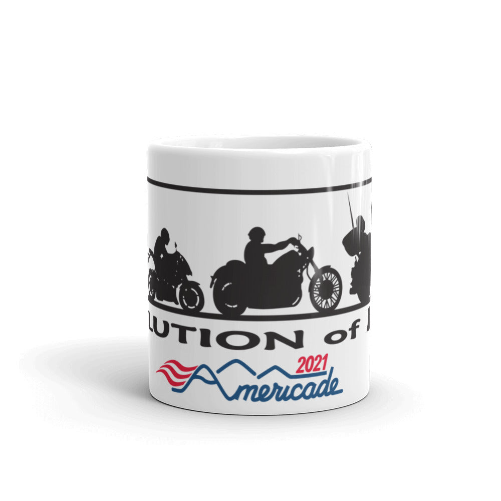 Americade Evolution of Man Mug – Americade DirtDaze RollingThruAmerica